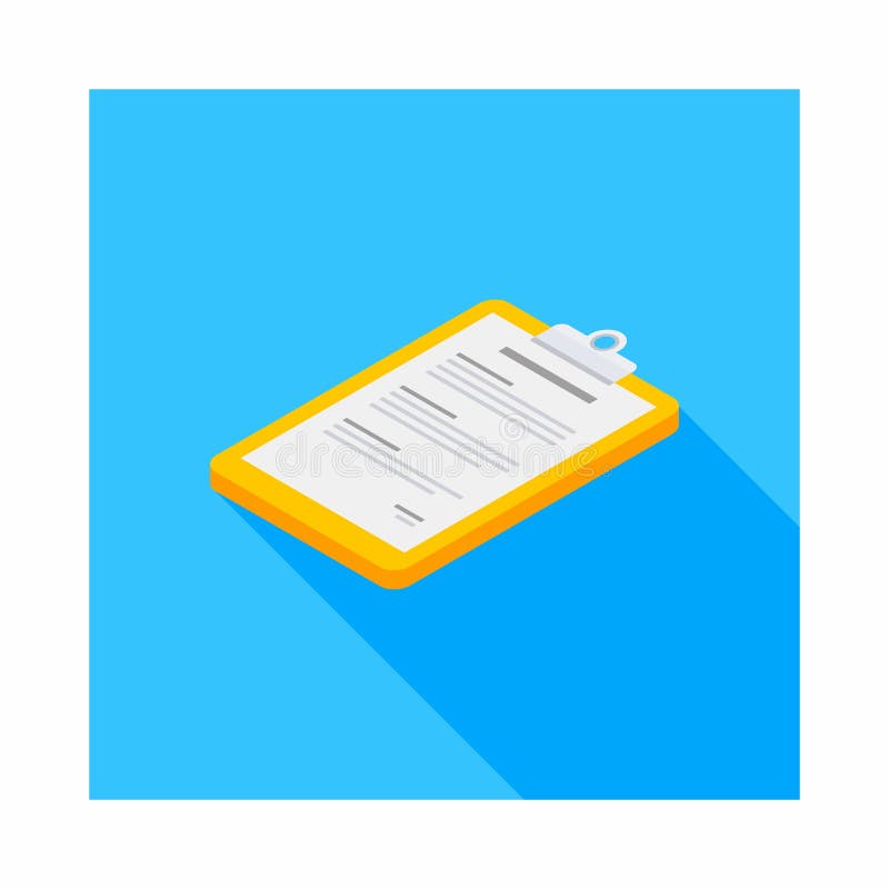 Clipboard Isometric Left View Icon Vector Isometric Stock Vector ...