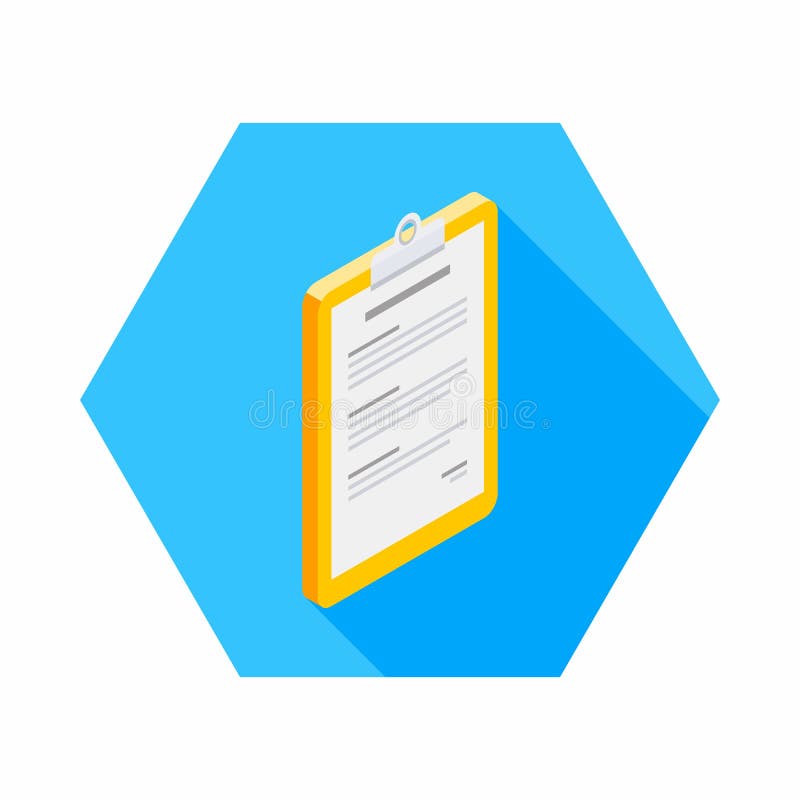 Clipboard Isometric Right View Icon Vector Isometric Stock Vector ...