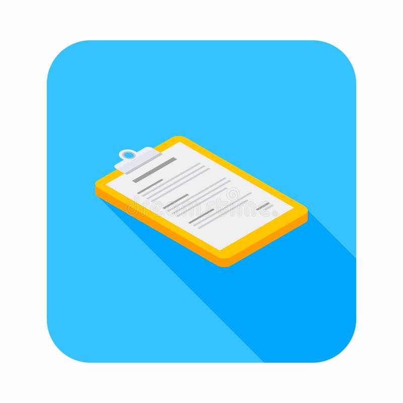 Clipboard Isometric Right View Icon Vector Isometric Stock Vector ...