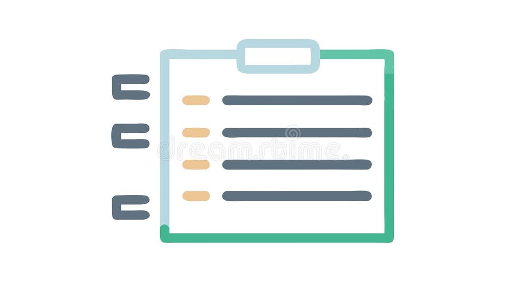 Clipboard List Icon, Task Management, Checklist Completion, Vector ...