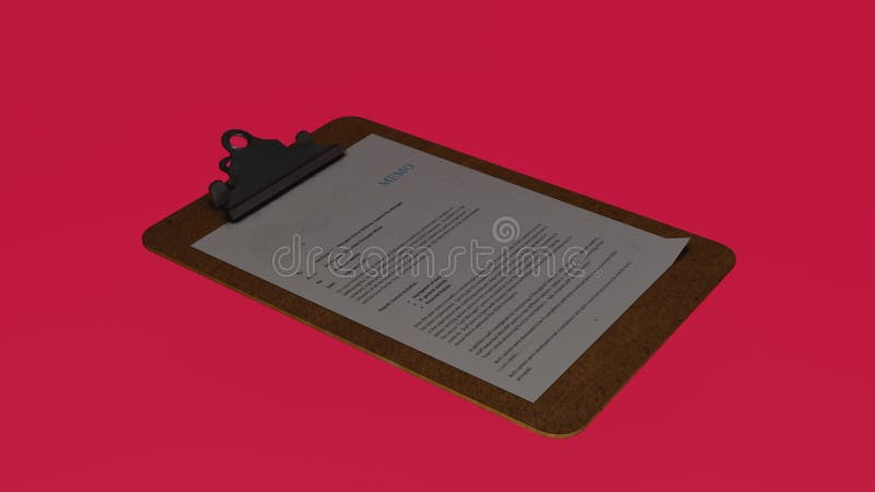 Clipboard with memo paper stock photo. Image of memo - 336699118