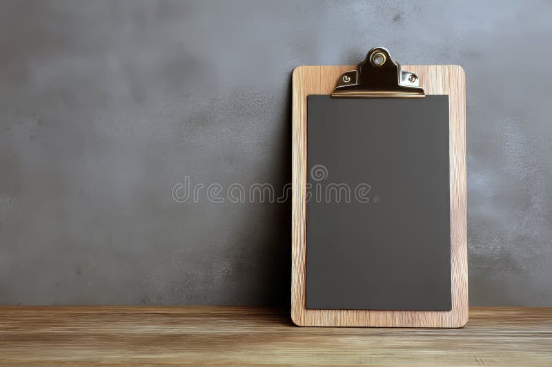 Clipboard Menu Mockup Blank for Branding. Stock Photo - Image of ...