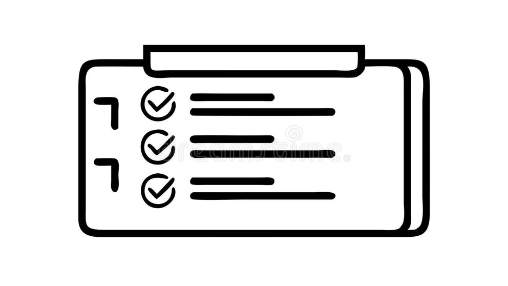 Clipboard with Multiple Checklist Items Icon, Vector Design Generative ...