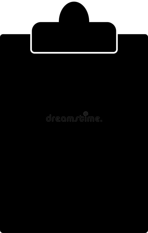 Clipboard with Note Book Icon, Black Clipboard, Blank Notepad Board, Portable Notepad Icon Stock ...