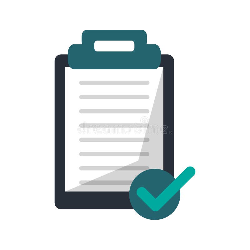 Clipboard note symbol stock vector. Illustration of concept - 137846846