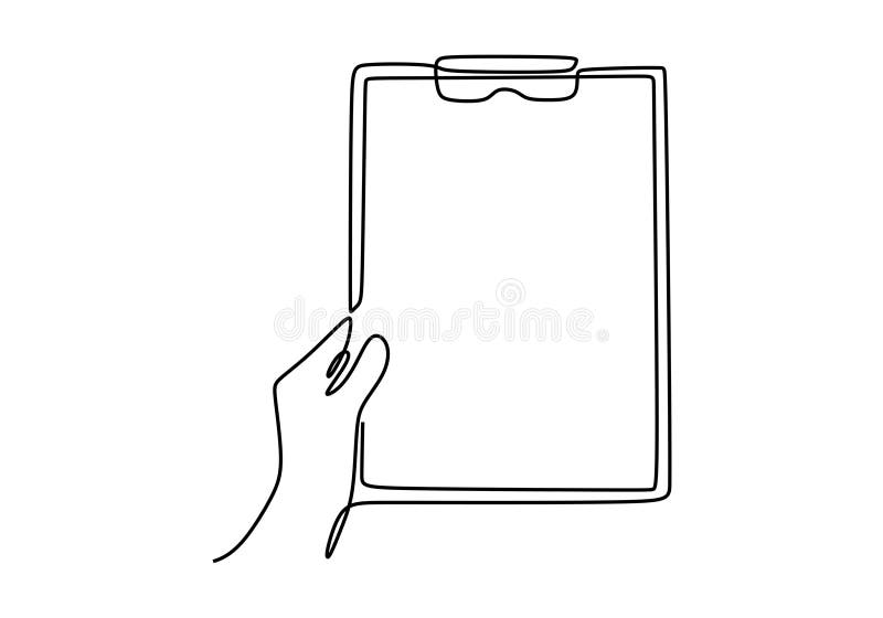 Checklist One Line Drawing Stock Illustrations – 202 Checklist One Line ...