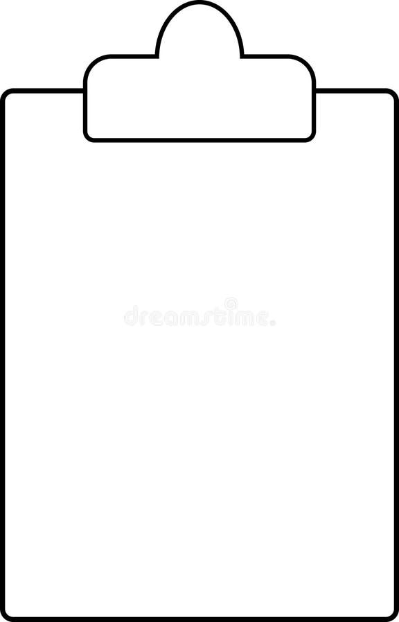 Clipboard Outline Icon, Note Book Icon, Black Clipboard, Notepad Board ...