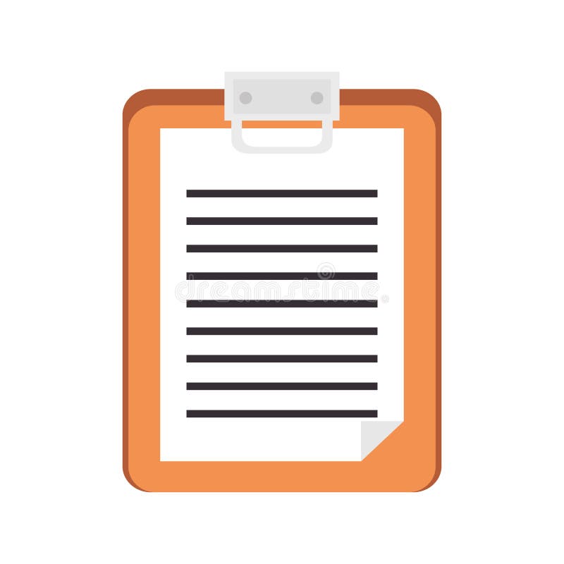 Clipboard Paper Isolated Icon Stock Vector - Illustration of success ...