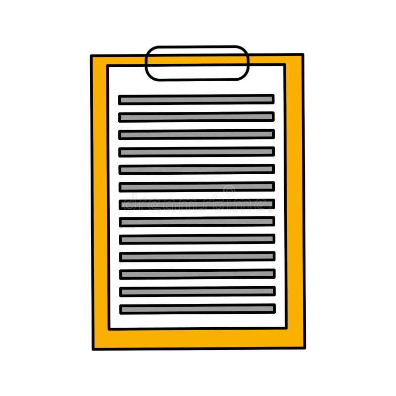 Clipboard Paper Isolated Icon Stock Vector - Illustration of agreement ...