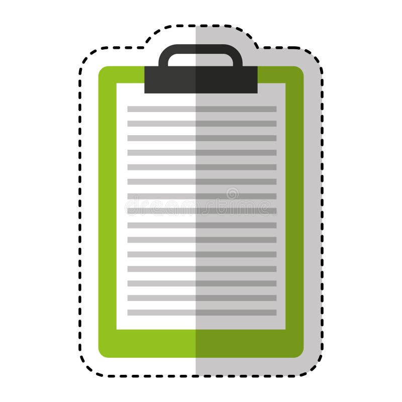 Clipboard Paper Isolated Icon Stock Vector - Illustration of isolated ...