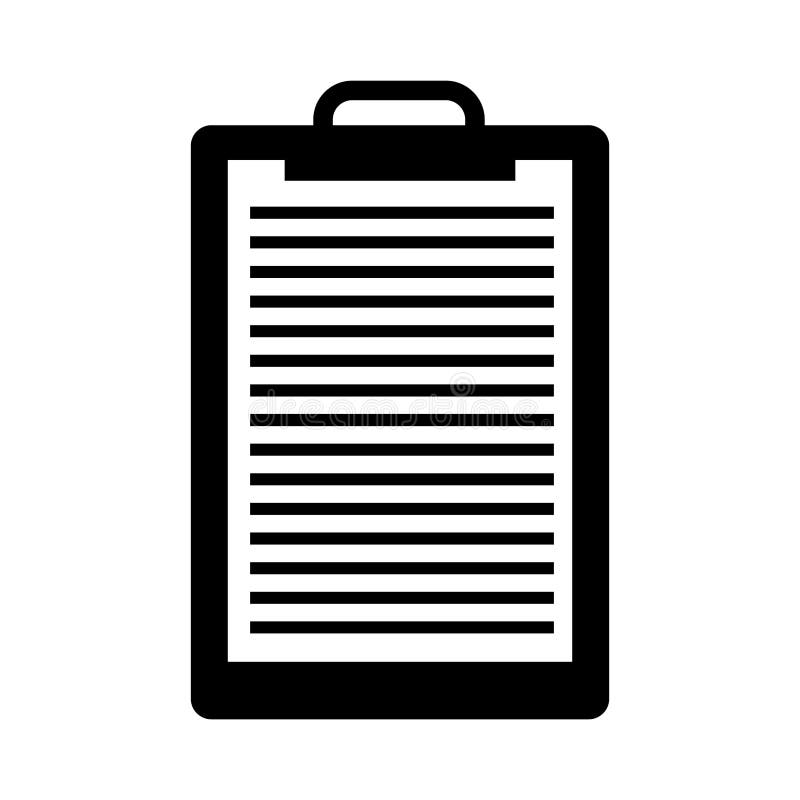 Clipboard Paper Isolated Icon Stock Vector - Illustration of concept ...