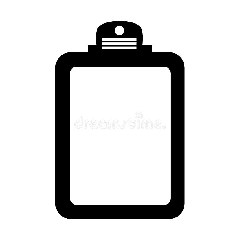 Clipboard Paper Order Isolated Icon Stock Illustration - Illustration ...