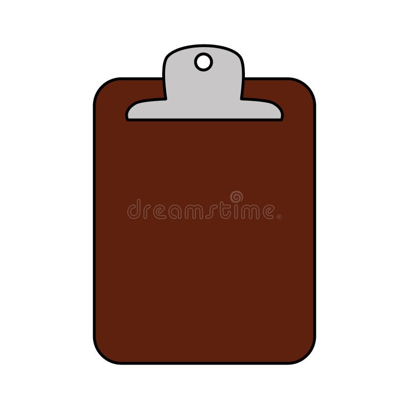 Clipboard Paper Order Isolated Icon Stock Illustration - Illustration ...