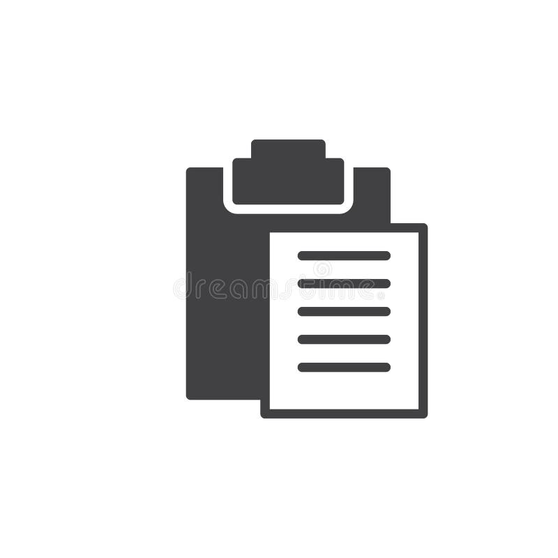Clipboard Paste Vector Icon Stock Vector - Illustration of paper, logo ...