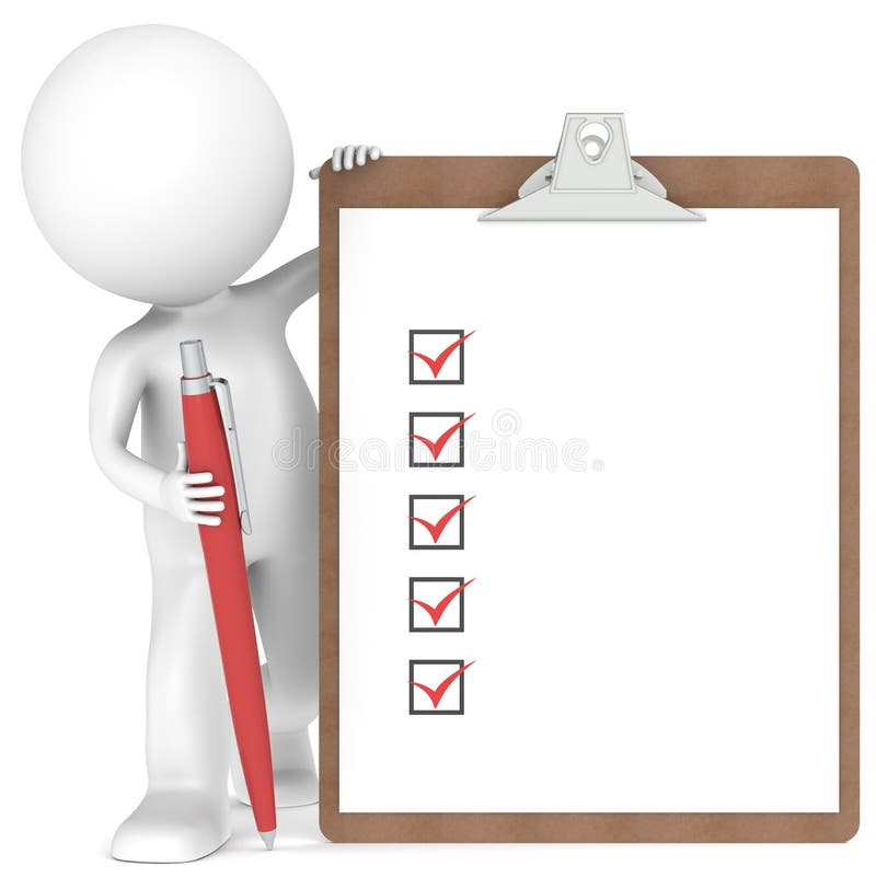 Clipboard and Pen stock illustration. Illustration of checklist - 21951324