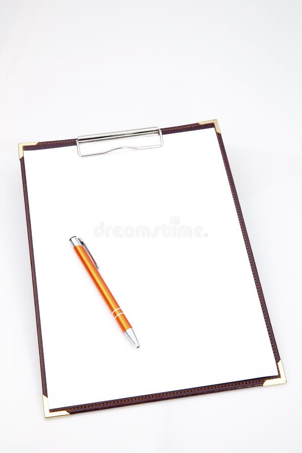 Clipboard with Pen stock photo. Image of information - 22023270