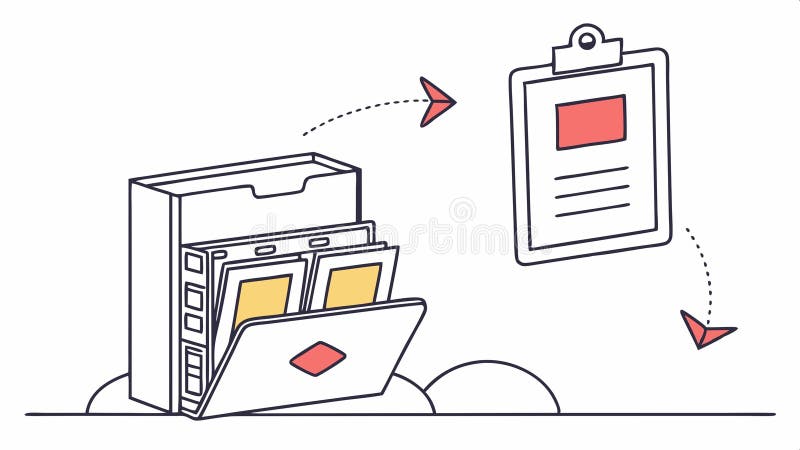 Clipboard with Pen Icon, Document and Writing Symbol Vector Design ...