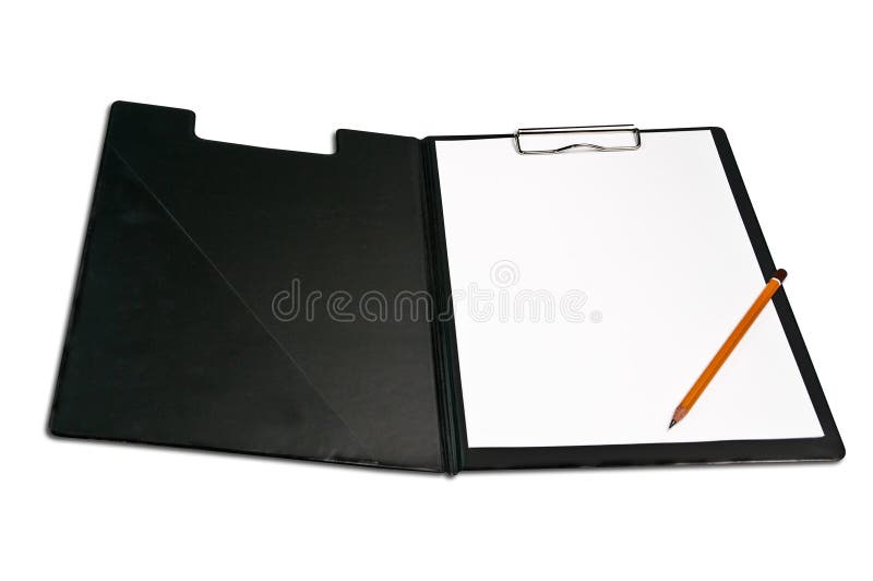 Clipboard and pencil stock image. Image of announcement - 18036883