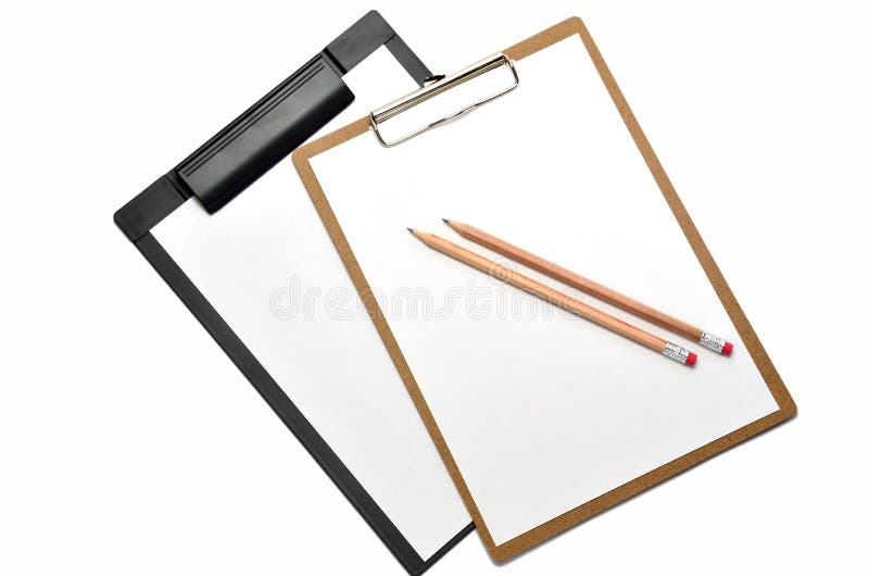 Clipboard and pencil. stock image. Image of object, empty - 26288301