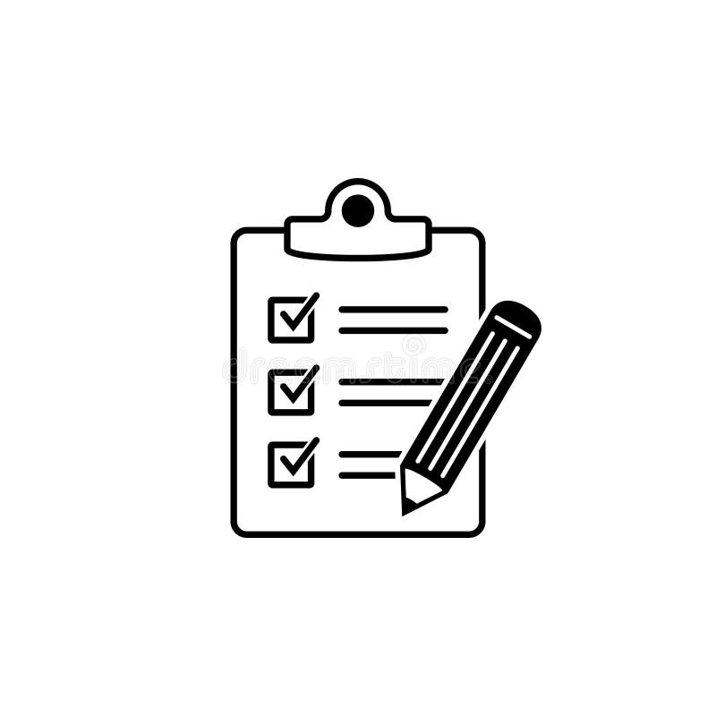 Checklist Graphic Design Template Vector Isolated Stock Illustration ...