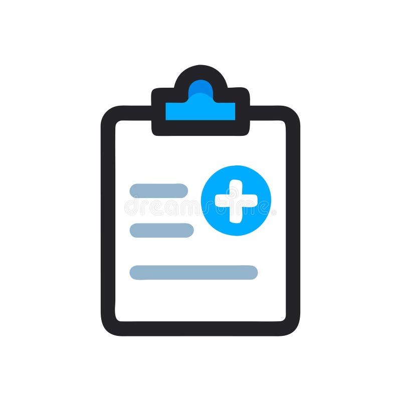 Clipboard Plus Icon for Additions Stock Vector - Illustration of ...
