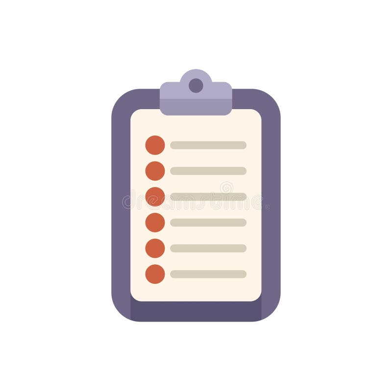 Clipboard Showing Blank Checklist with Red Check Marks for Tasks Stock ...
