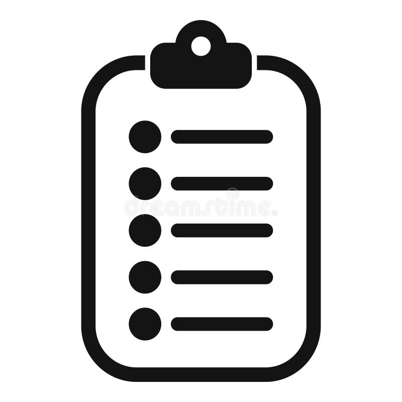 Clipboard Showing Checklist Icon for Planning and Organizing Stock ...