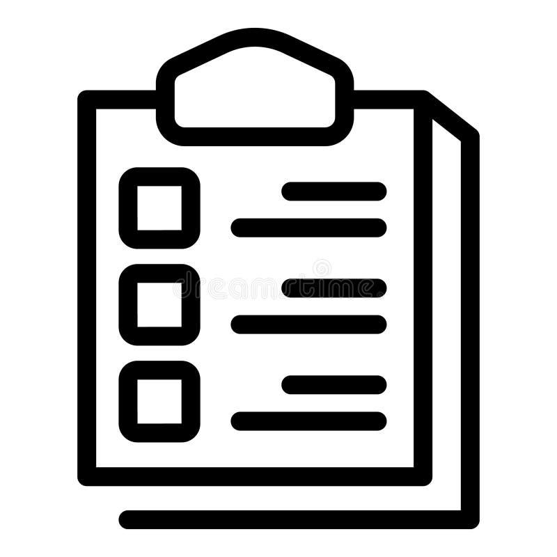 Clipboard Showing Checklist for Test, Exam, Survey or Interview Stock ...