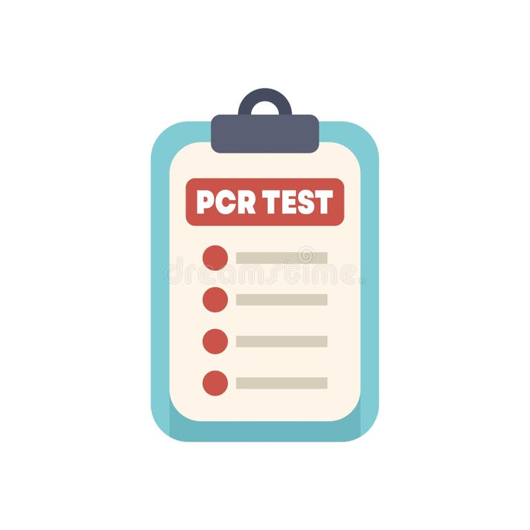Clipboard Showing Pcr Test Results with Multiple Checkboxes Stock ...