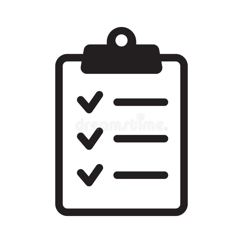 Clipboard Vector Icon. Task Checklist Icon. Task Completed. Signed Icon ...