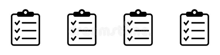Clipboard Vector Icon. Task Checklist Icon. Task Completed. Signed Icon ...