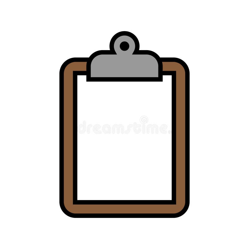 Clipboard stock vector. Illustration of equipment, education - 57717738