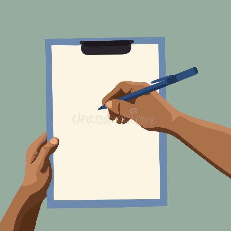 Clipboard Vector Isolated Illustration. Stock Vector - Illustration of ...