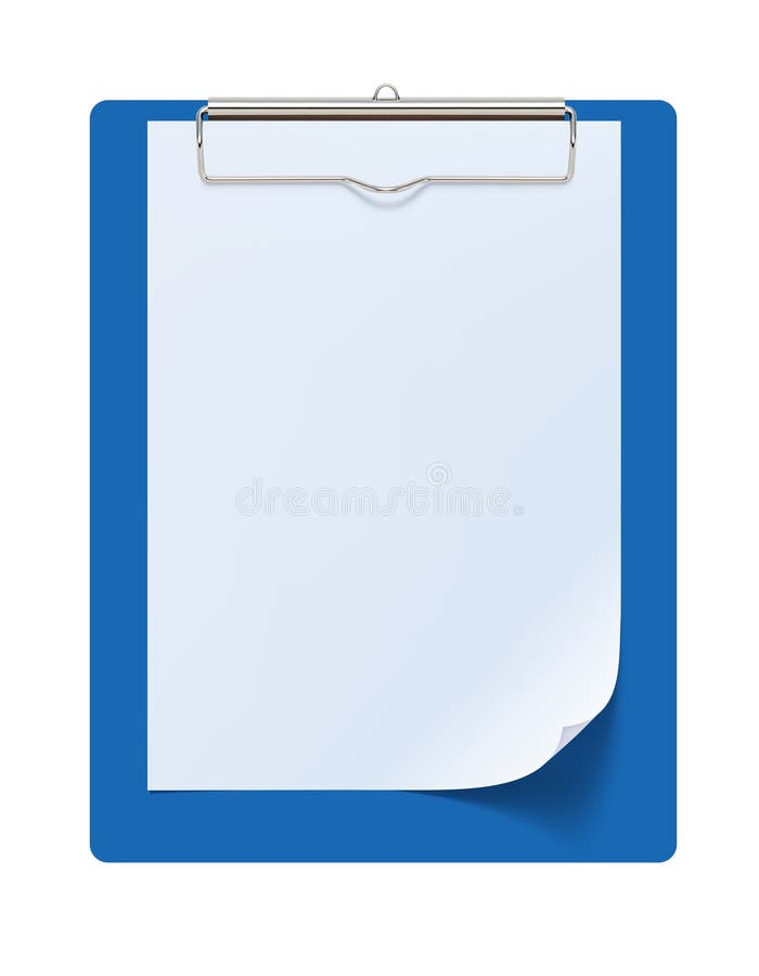 Clipboard with White Sheet. Vector Stock Vector - Illustration of book ...