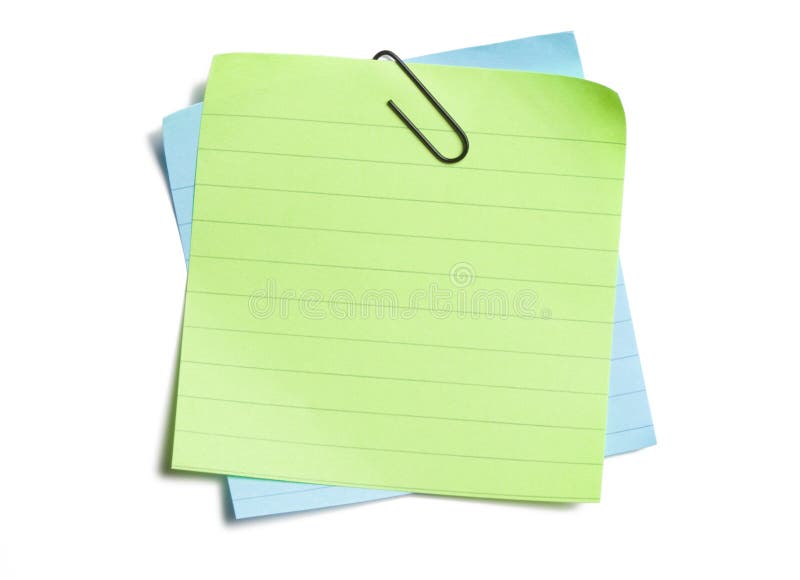 Sticky Notes Stacked Together Stock Image - Image of message, board ...
