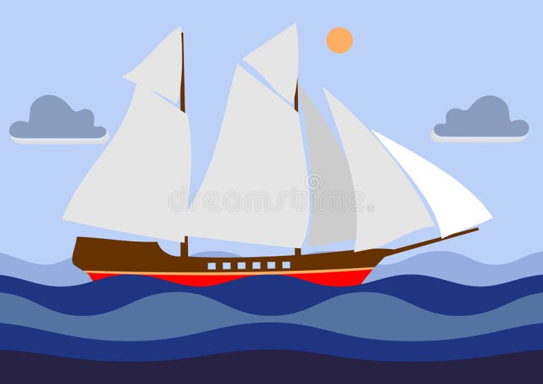 Clipper Ship Vector Stock Illustrations – 262 Clipper Ship Vector Stock ...
