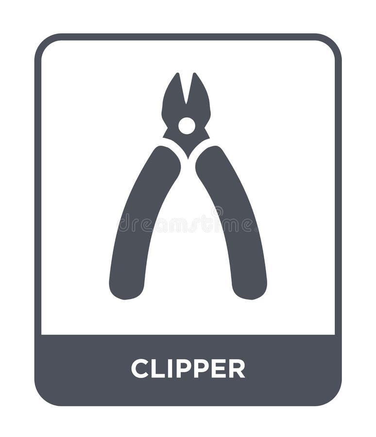Clipper Icon in Trendy Design Style. Clipper Icon Isolated on White ...
