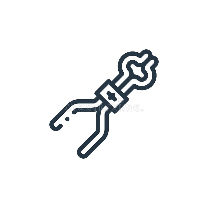 Clipper Icon Vector from Laboratory Concept. Thin Line Illustration of ...