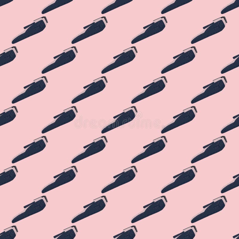 Clippers Seamless Pattern on. Vintage Barber Shops Elements in Doodle ...