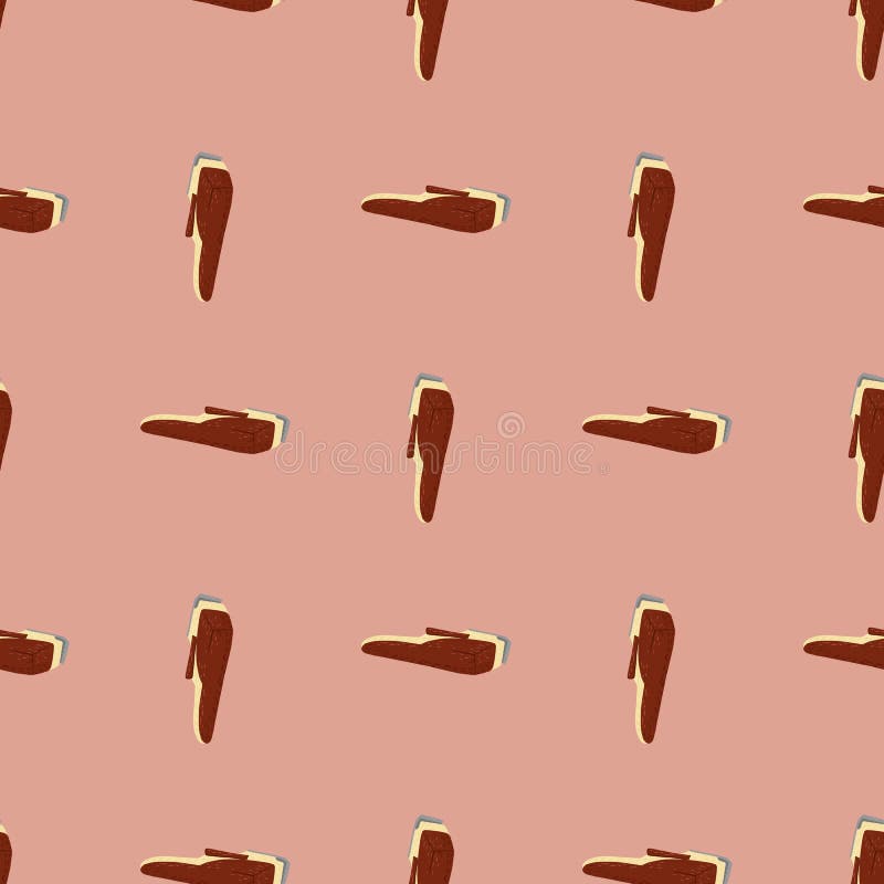 Clippers Seamless Pattern on. Vintage Barber Shops Elements in Doodle ...