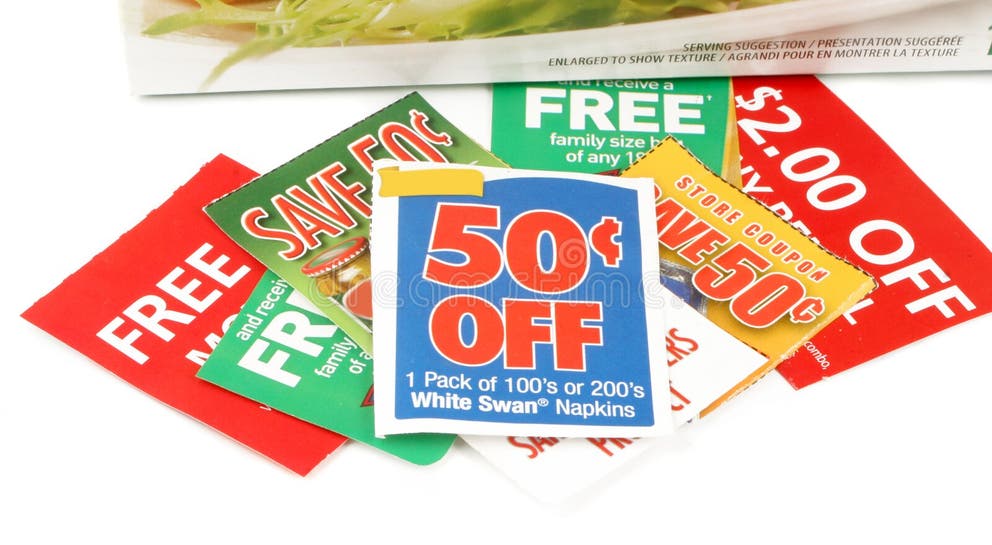 Clipping coupons stock photo. Image of supermarket, food - 1584696