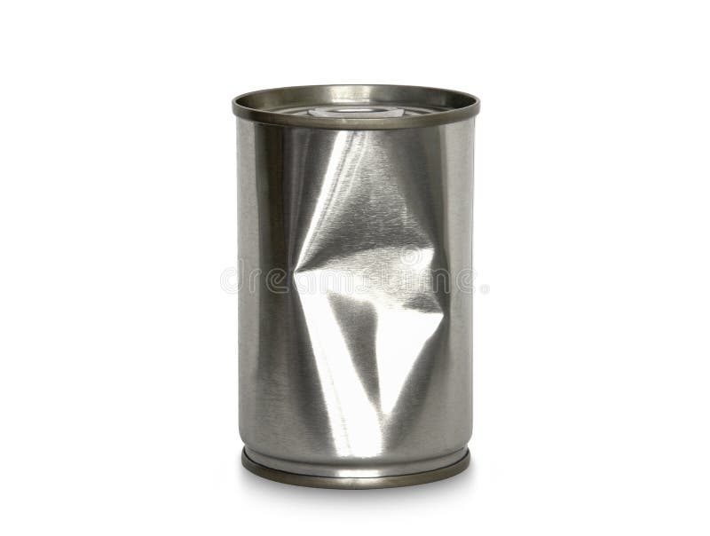 Dented tin can stock photo. Image of opened, dented, white - 25971180
