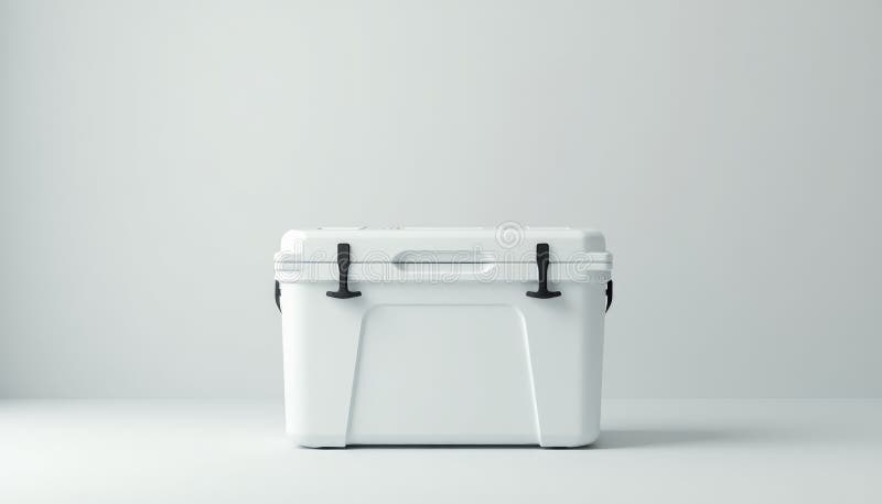 Clipping Path of an Empty Cooler, Set Against a Clean Backdrop Stock ...