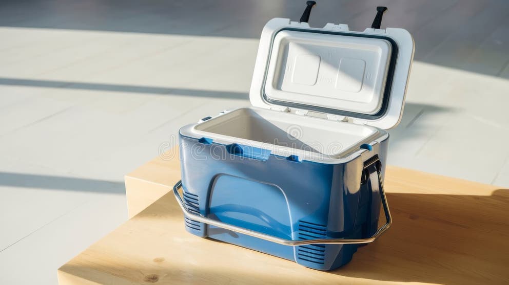 Clipping Path of an Empty Cooler, Set Against a Clean Backdrop Stock ...