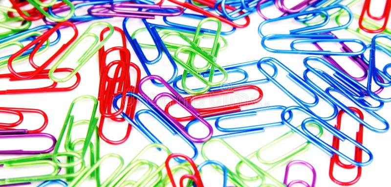 Clips Coloridos En Una Fila Imagen de archivo - Imagen de clips, verde ...