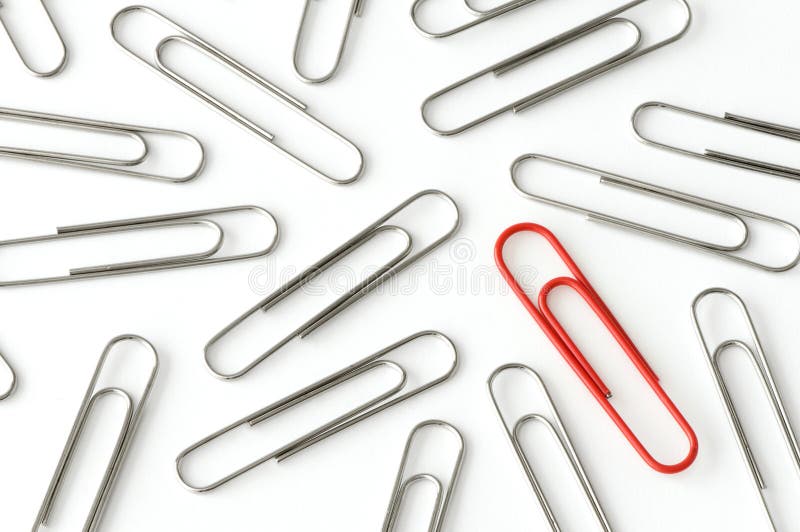 Clips de papel imagen de archivo. Imagen de aislado, objeto - 6377059