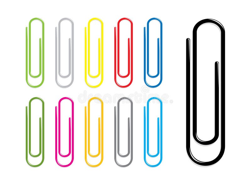 Notas De La Nota Con El Clip Ilustración del Vector - Ilustración de ...