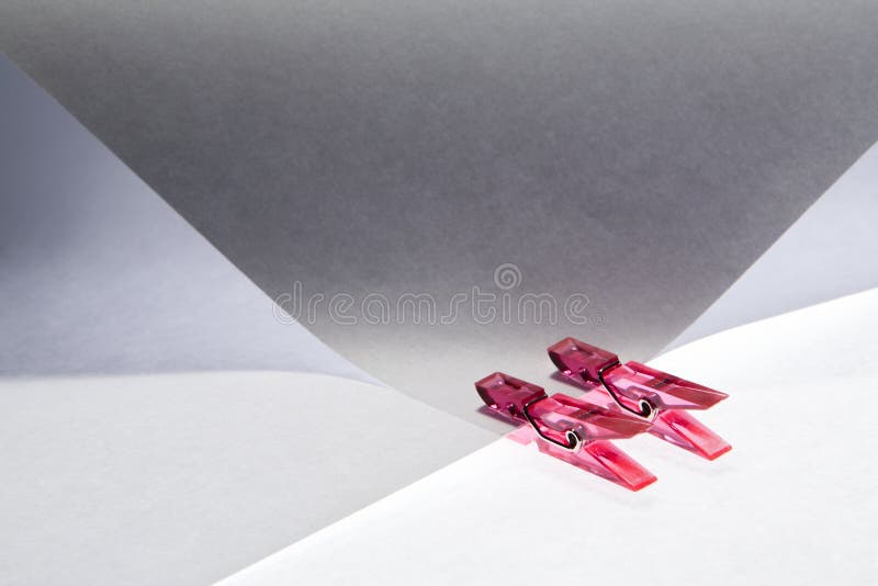 Clips Holding Paper Together Stock Photo - Image of paperwork, color ...