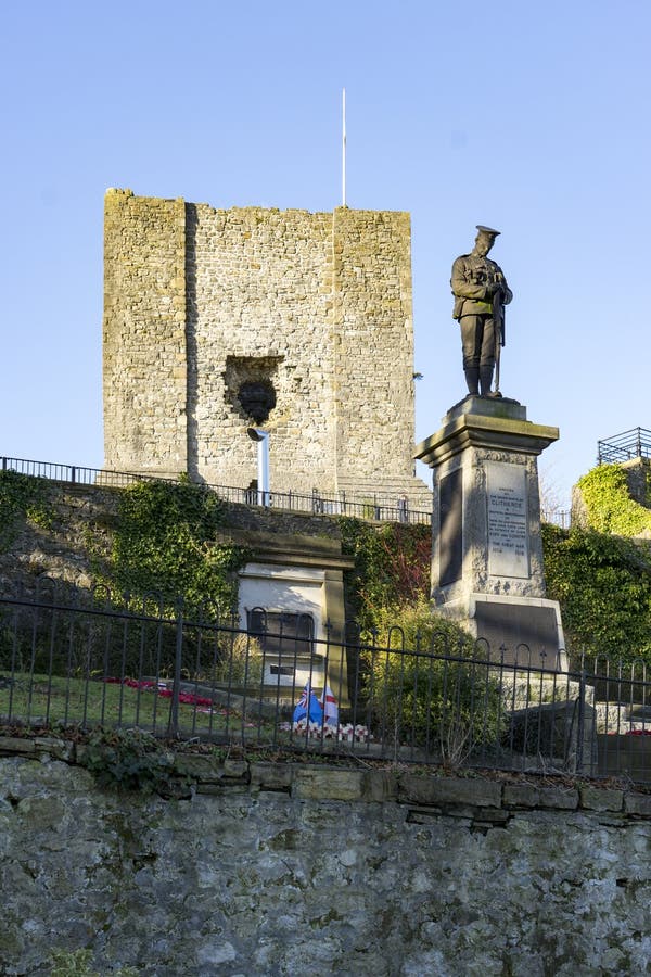 Clitheroe Castle Keep, Clitheroe Stock Image - Image of norman ...