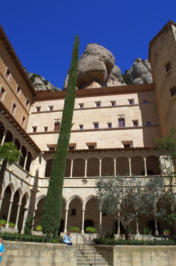 Place De Monastère De Montserrat, Espagne Image stock éditorial - Image ...